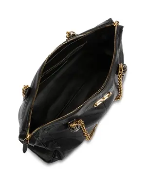 Valentino Garavani Vlogo Chevron Quilted Leather Shoulder Bag