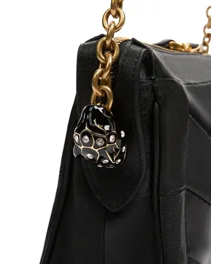 Valentino Garavani Panthea Small Leather Chevron Shoulder Bag