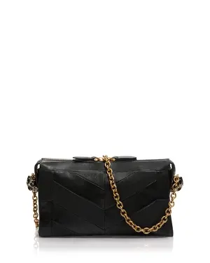 Valentino Garavani Panthea Small Leather Chevron Shoulder Bag