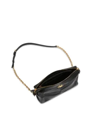 Valentino Garavani Panthea Small Leather Chevron Shoulder Bag