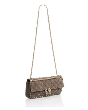 Valentino Garavani Rockstud Small Suede Shoulder Bag