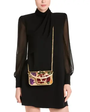 Valentino Garavani Loco Small Embellished Shoulder Bag