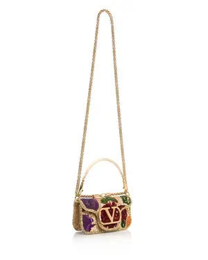 Valentino Garavani Loco Small Embellished Shoulder Bag