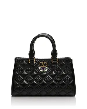 Valentino Garavani Vlogo Quilted Leather Mini Bag - Black Multi
