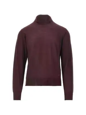 Emporio Armani Roll-neck Wool Sweater - Red