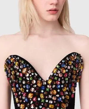 Stella McCartney Embellished Heart Bustier Top