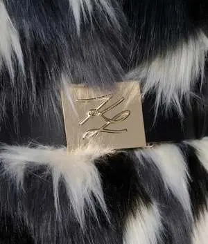 Karl Lagerfeld Belted Faux-fur Maxi Coat