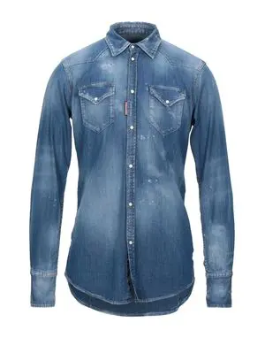 Dsquared2 Denim Shirt Size Cotton, Elastane