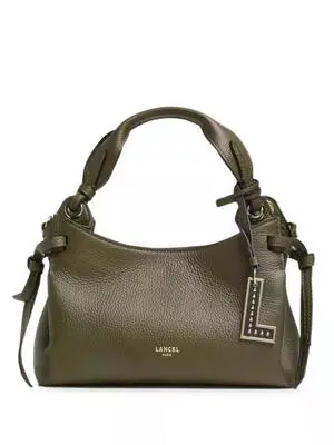 LANCEL Mini Swann Grained Leather Tote Bag - Green