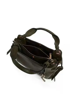 LANCEL Mini Swann Grained Leather Tote Bag