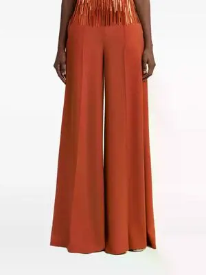GEMY MAALOUF Pressed-crease Flared Trousers