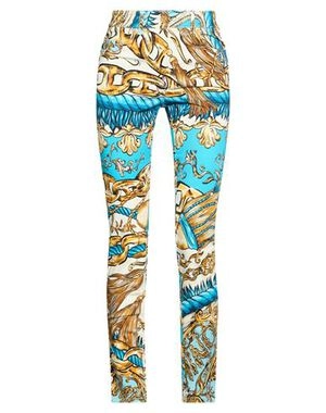 Moschino Pants Azure Size Cotton, Elastane - Blue
