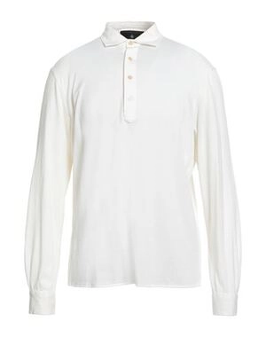 FILIPPO DE LAURENTIIS Man Polo Shirt Ivory Size 42 Cotton Ivory