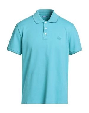 JACOB COHЁN Polo Shirt Turquoise Size Cotton, Elastane - Blue