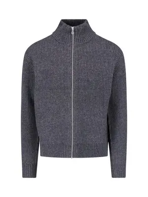 BERNER KUHL Zip Cardigan "shrunk - Gray