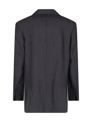 AMI Paris Double-breasted Blazer In Virgin Wool