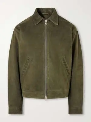 Nn07 Petrus 80030 Suede Jacket - Green