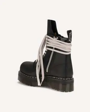 Rick Owens Quad Sole Steel Boots
