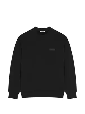 Givenchy Fleece Sweatshirt With Grosgrain Paris Detail - Black