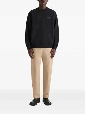 Givenchy Fleece Sweatshirt With Grosgrain Paris Detail