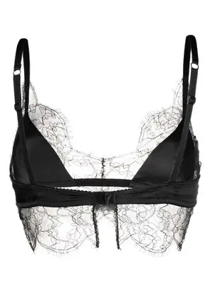Dolce & Gabbana Satin Bralette With Lace Detail
