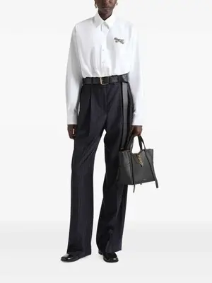 Givenchy Pleated Pinstripe Trousers