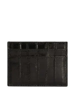 Dolce & Gabbana Eel Skin Card Holder - Black