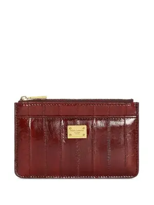 Dolce & Gabbana Eel Skin Card Holder - Red