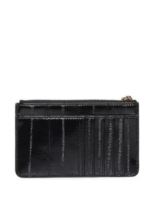 Dolce & Gabbana Card Holder With Logo Plaque Panel - Black