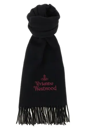 VIVIENNE WESTWOOD Logo Embroidery Scarf