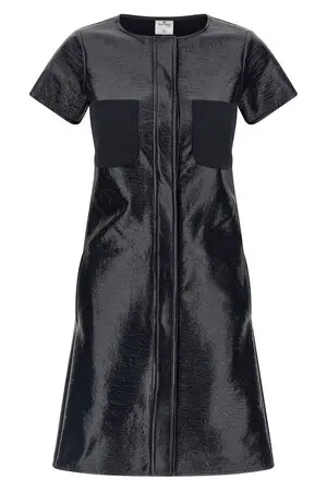 COURREGES 2-pocket Vinyl' Dress - Blue