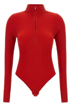 Perfect Moment Stardust' Bodysuit - Red
