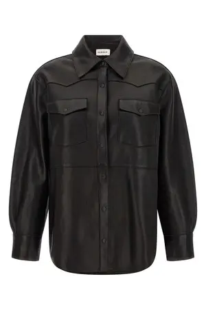 P.a.r.o.s.h P. A.r. O.s. H. Leather Shirt - Black