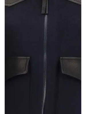 P.a.r.o.s.h Leather Trimmed Jacket