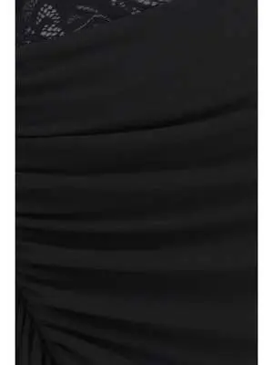 NISSA Low-back Mini Lace Dress