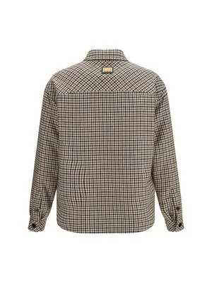 Dolce & Gabbana Quilted Houndstooth Wool Jacket