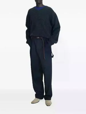 TONYWACK Pleated Cargo Pants - Blue