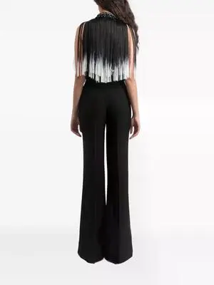 GEMY MAALOUF Beaded Tassel-trim Top