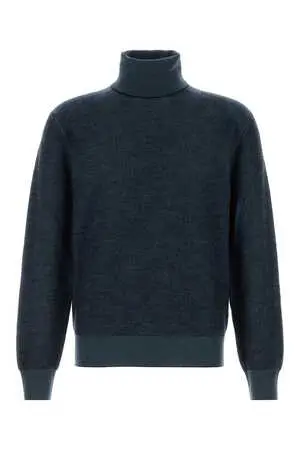 Brioni Melange Cashmere Blend Sweater - Blue