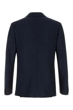Brioni Midnight Silk And Cashmere Blazer - Blue