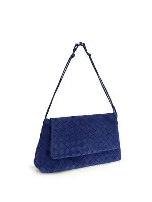 Bottega Veneta Giorno Shoulder Bag - Blue