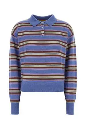 GUEST IN RESIDENCE Guest In Residence Women Embroidered Cashmere Collegiate Polo Shirt