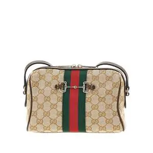 Gucci Small Horsebit Web' Crossbody Bag