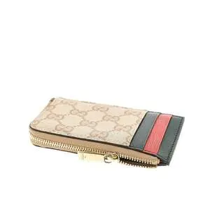 Gucci Coated Gg Fabric Cardholder