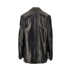 Gucci Nappa Leather Double-breasted Jacket