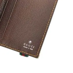 Gucci Coated Gg Canvas Bi-fold Cardholder