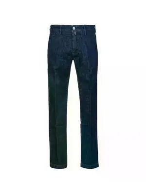JACOB COHЁN Pressed-crease Straight-leg Jeans - Blue