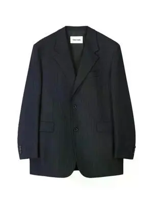 TONYWACK Pinstripe-pattern Single-breasted Jacket - Blue