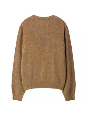 TONYWACK Shaggy Dog V-neck Knitted Sweater