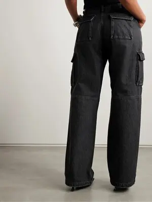 Coperni High-rise Wide-leg Cargo Jeans